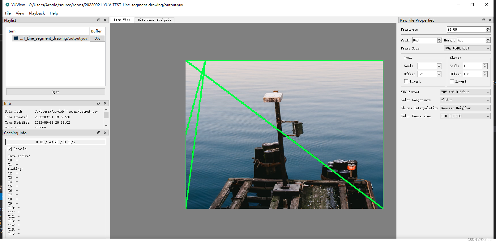 C++ YUV420文件读取与显示，绘制矩形框，绘制线段（绘制直线），绘制多边形（常用YUV数据格式——YUV420P中的YU12与YUV420SP中的NV21）_yuv420图像 示例-CSDN博客