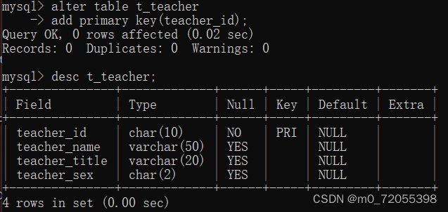 MYSQL 基础实验二_创建students数据库,在该数据库下创建表stu-CSDN博客