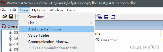 Vector CANdb++ Editor使用和配置-CSDN博客