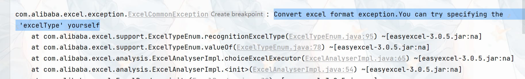 Convert Excel Format Exceptionyou Can Try Specifying The ‘exceltype‘ Yourselfconvert Excel
