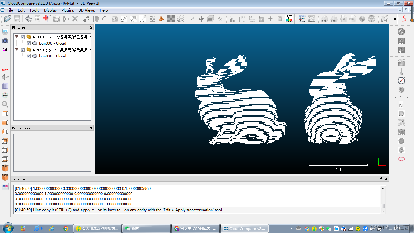 CloudCompare:点云间重叠区可视化对比_不同点云语义如何可视化一起对比-CSDN博客