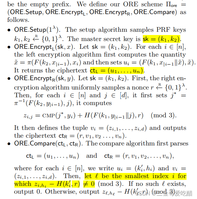 《Order-Revealing Encryption: New Constructions,Applications, and Lower Bounds》论文学习笔记_order ...