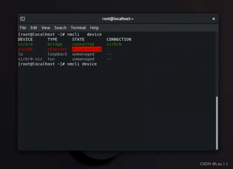 使用root和普通用户远程连接之后ping百度_ens160 状态是disconnection-CSDN博客