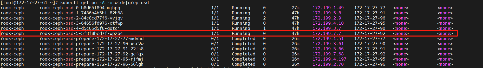 rook下osd的移除与加回_rook-ceph如何添加节点osd-CSDN博客