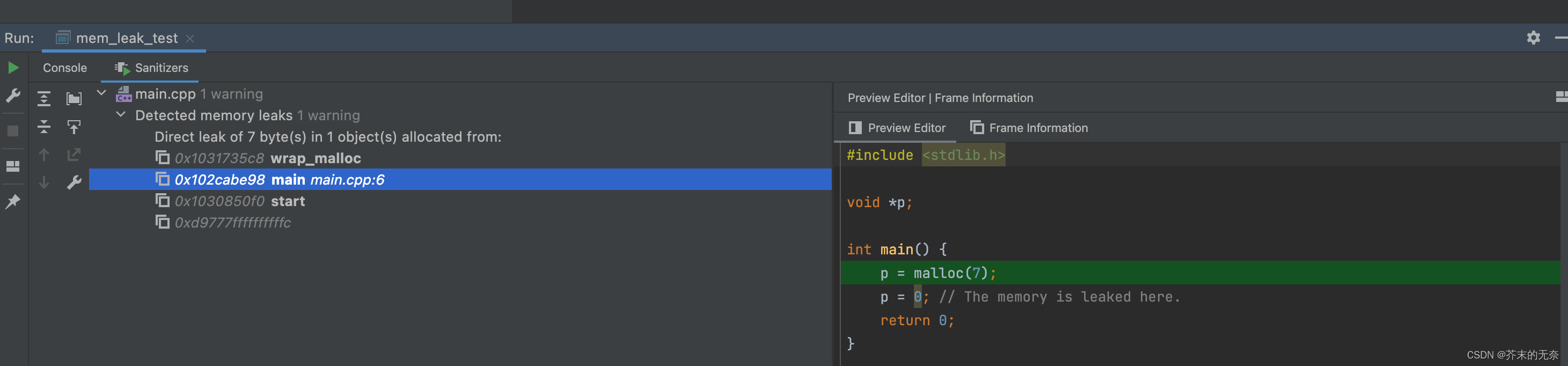 C/C++ 内存治理神器 - Google Sanitizers-CSDN博客
