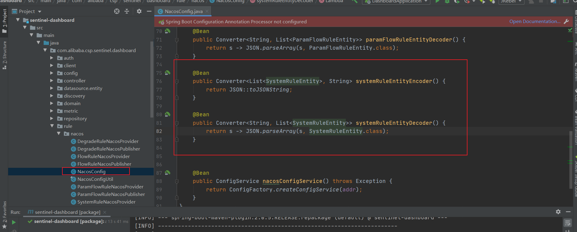 Sentinel 系统规则规则持久化（ push模式 Nacos）_1.8.7 sentinel持久化到nacos-push模式-CSDN博客