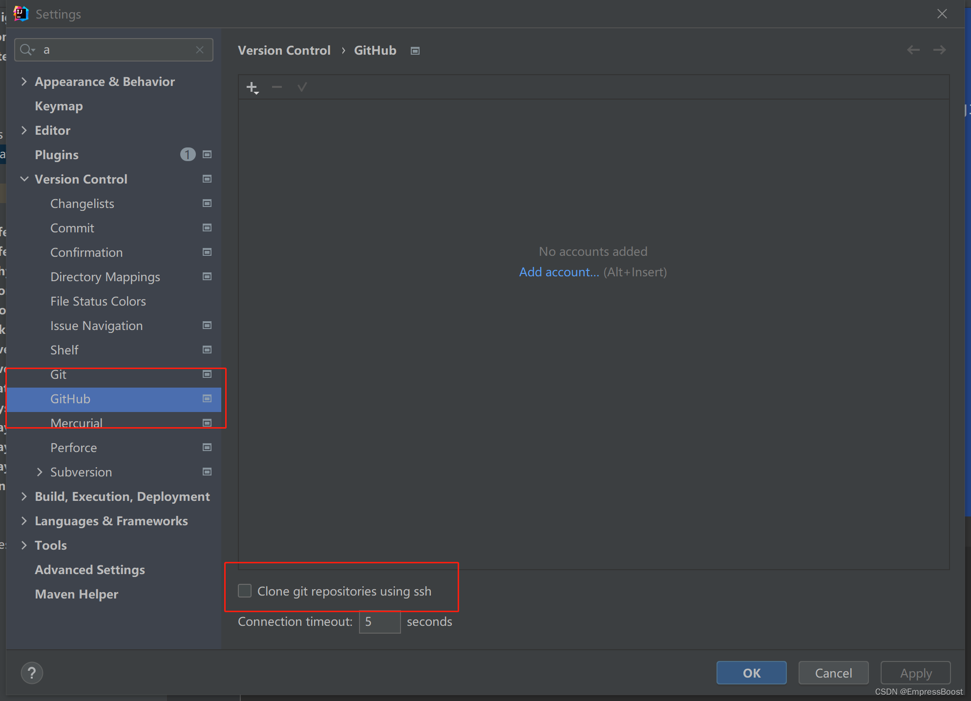 org.eclipse.jgit.api.errors.TransportException: git@github.com:xx/springcloud-config.git: Auth ...