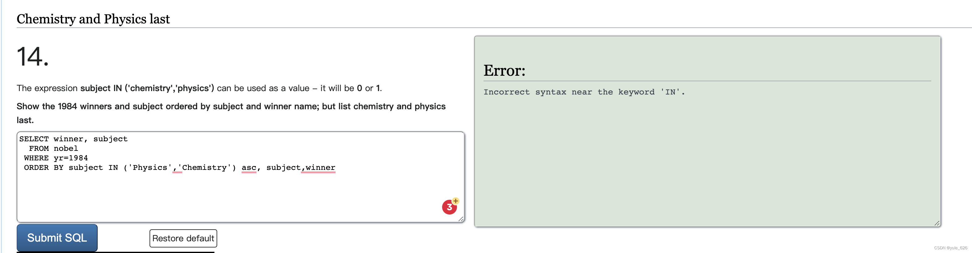 SQL Review in Sqlzoo_select the list of core sql aggregate functions-CSDN博客