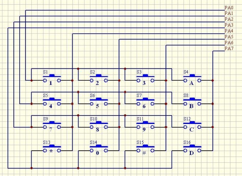 【雕爷学编程】Arduino动手做（90）---4X4矩阵薄膜键盘模块_薄膜键盘电路制作-CSDN博客