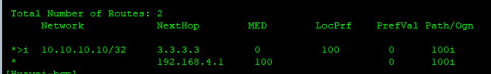 华为数通笔记-BGP路由选路实验_peer preferred-value 100-CSDN博客