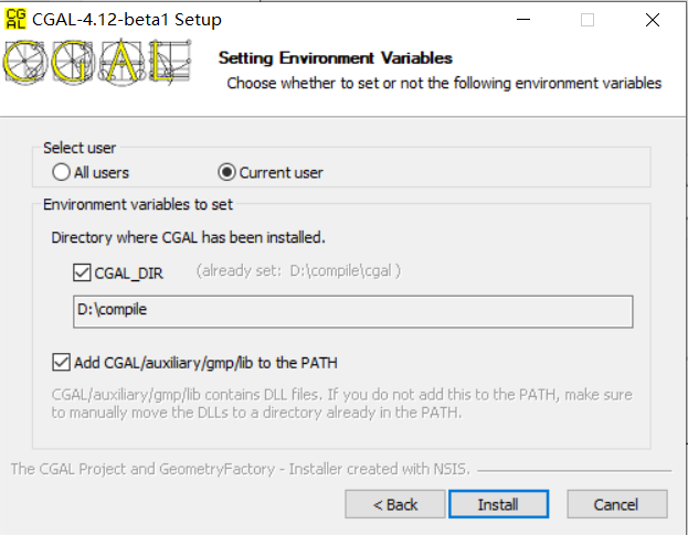 如何在visual studio 2019的IDE下配置CGAL_vs2019 cmake 编译cgal-CSDN博客