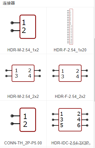 立创 EDA #学习笔记10# | 常用连接器元器件识别 和 蜂鸣器驱动电路_hdr-m-2.54是什么-CSDN博客