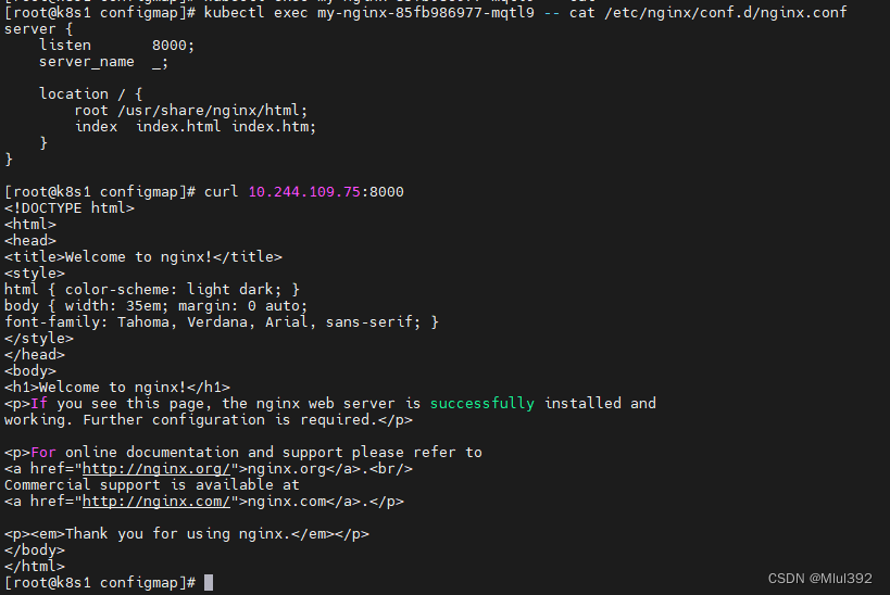 Kubernetes存储 Configmapkubectl Configmap Csdn博客