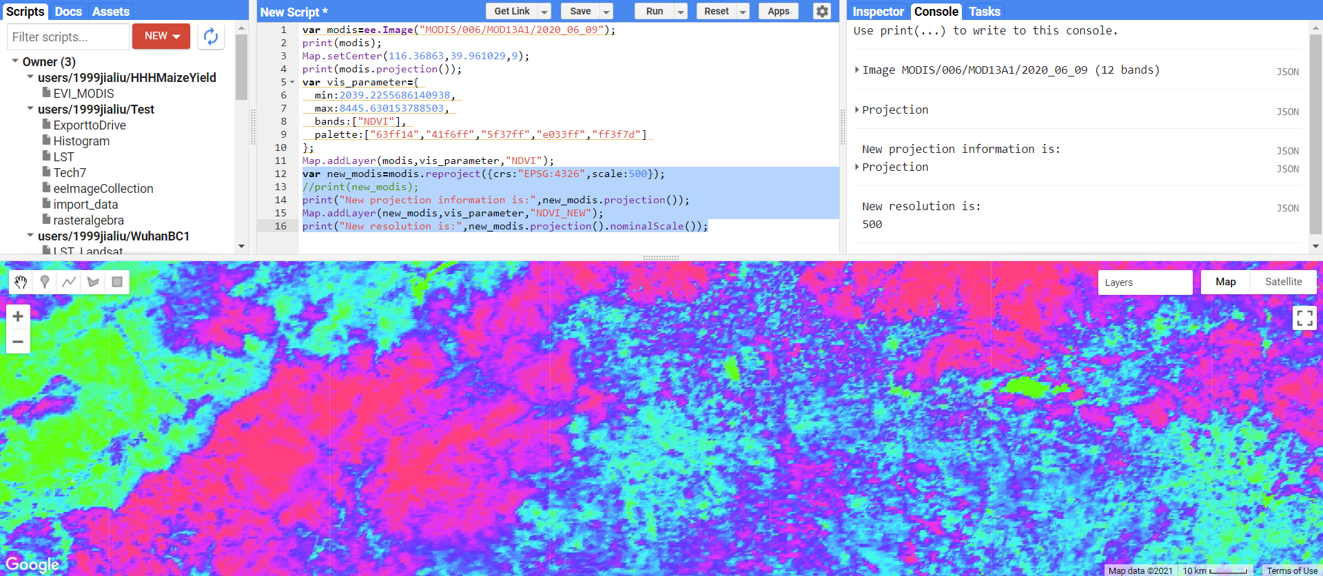 Google Earth Engine谷歌地球引擎GEE地理坐标系与投影坐标系变换与重投影-CSDN博客