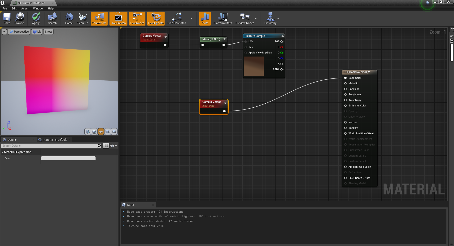 UE4材质05_初探方向与法向_reflectionvector-CSDN博客