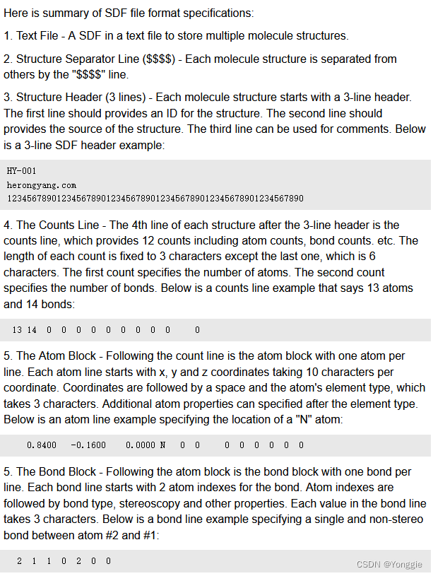 生物信息 SDF格式的文件解析_配体 sdf文件格式-CSDN博客