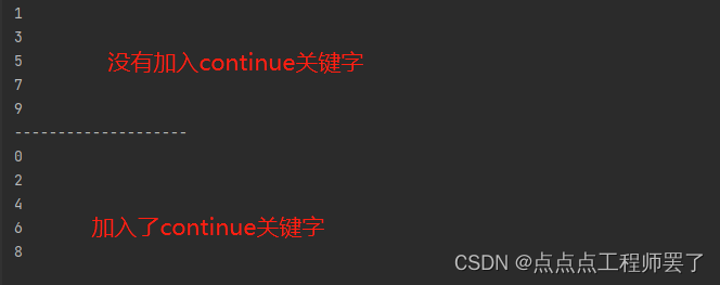 Python的break关键字和continue关键字使用讲解continue跳过某个数字的打印 Csdn博客