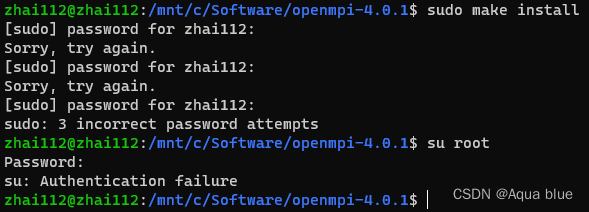 WSL遇到Sorry, try again和su: Authentication failure问题的解决办法_wsl su-CSDN博客