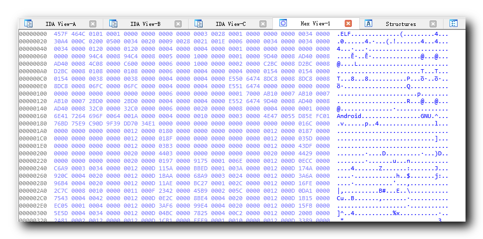 【Android 逆向】IDA 工具使用 ( 同步指定的 IDA View 视图 | Hex View 数据格式 | 过滤设置 )_ida view-a-CSDN博客