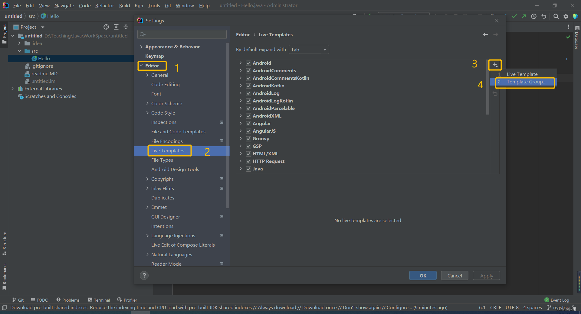 Idea快捷代码设置，将idea工具的配置信息上传到gitee上怎么把idea中变化的代码菜单栏迁移到git菜单栏中 Csdn博客