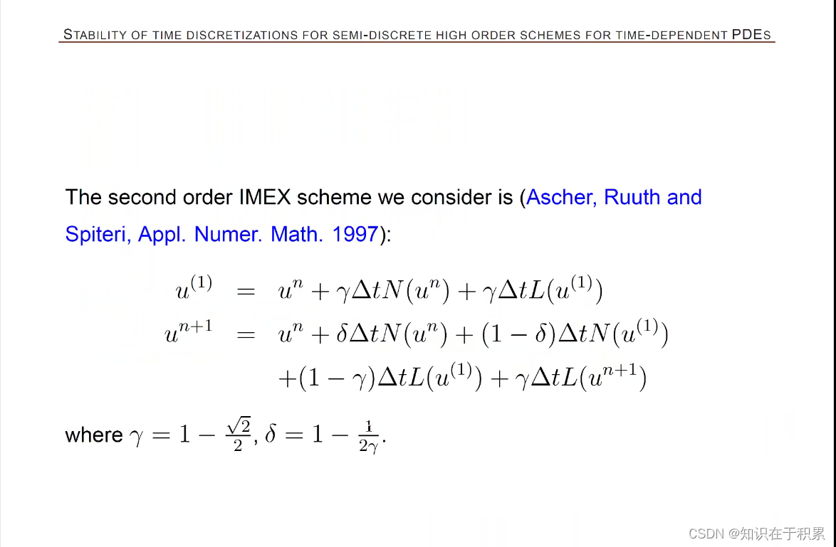 Stability of time discretization for semi-discrete high order schemes ...