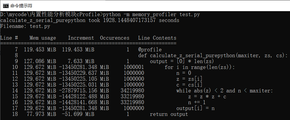Python性能分析入门——cProfile、可视化、逐行分析、内存分析_cprofile 可视化-CSDN博客