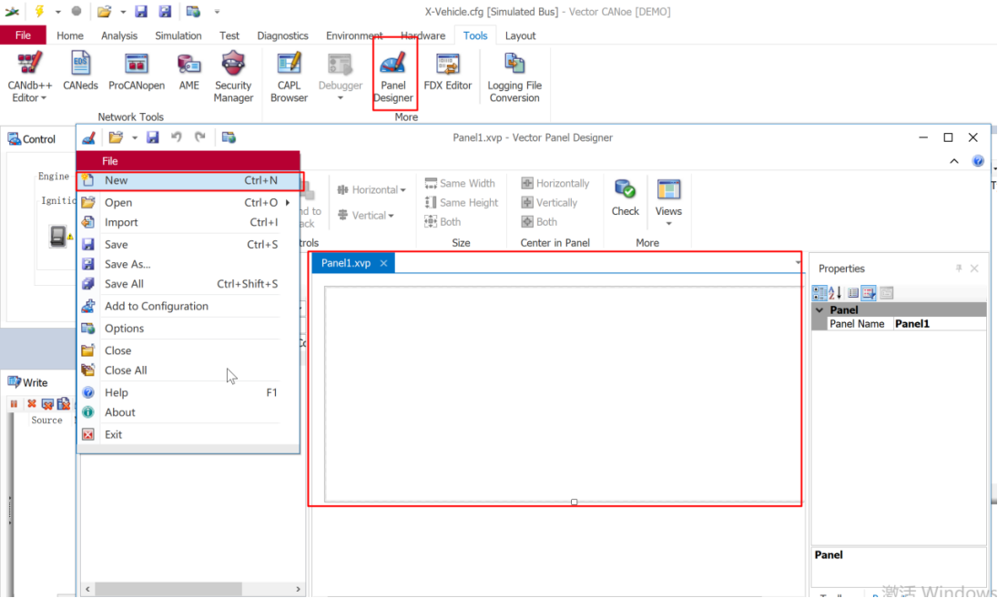 CANoe-第2个仿真工程-XVehicle—2 Panel设计（操作）_canoe cardooropenclose.bmp-CSDN博客