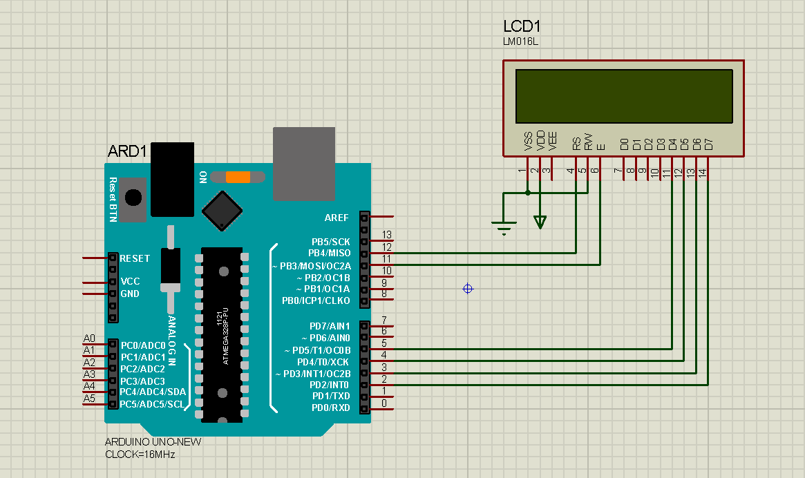 Arduino与proteus仿真实例 Lcd1602液晶屏4线驱动仿真proteus Arduino Lcd1602 Csdn博客 