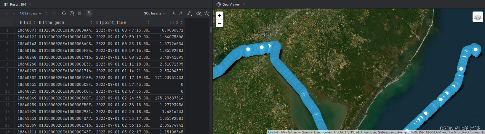 PostGIS轨迹分析——AIS数据删除异常点_删除轨迹中距离偏离的点-CSDN博客