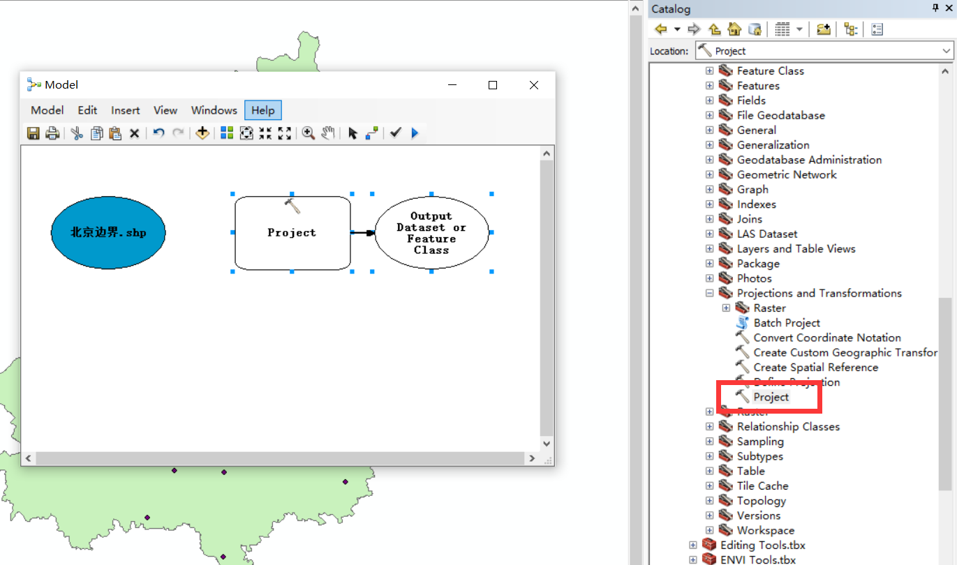 ArcGIS中ArcMap模型构建器ModelBuilder的模型建立与运行操作方法_arcgis怎么跑模型-CSDN博客