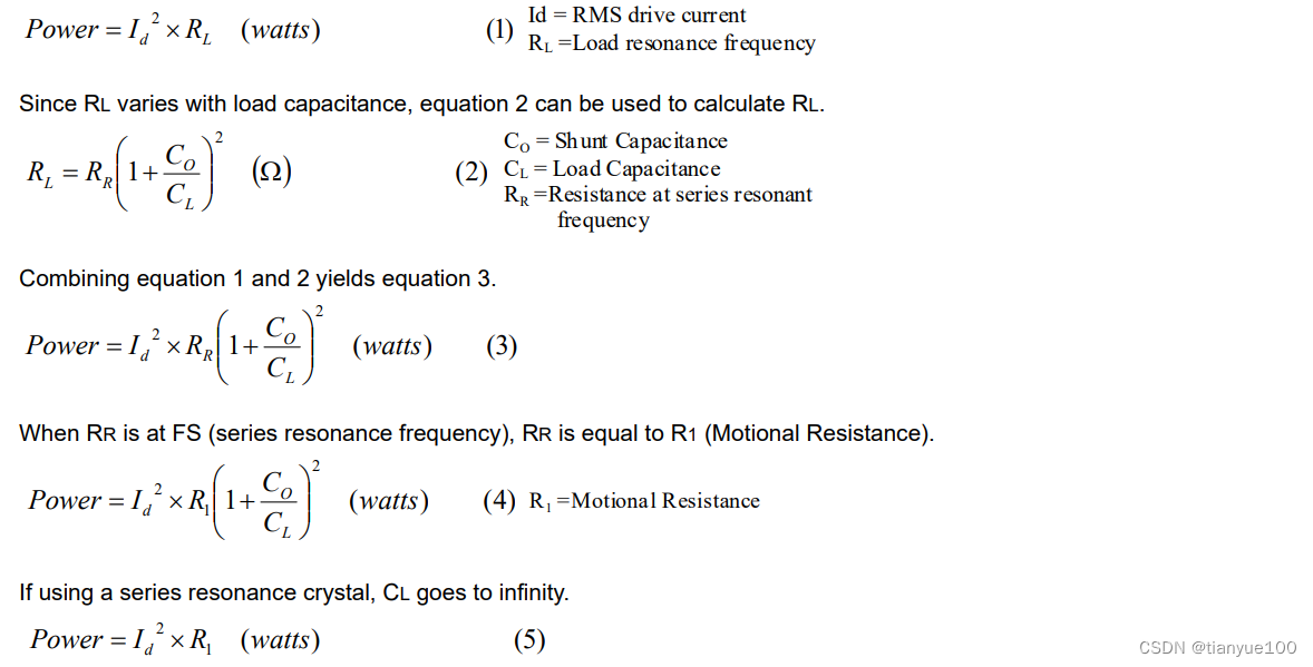 Quartz Crystal Drive Level Calculation_crystal driven level-CSDN博客