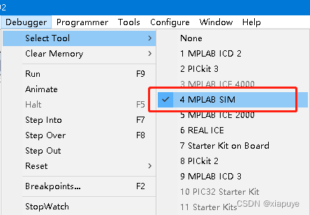 MPLAB PIC仿真 HEX，Debug HEX，软件仿真-CSDN博客