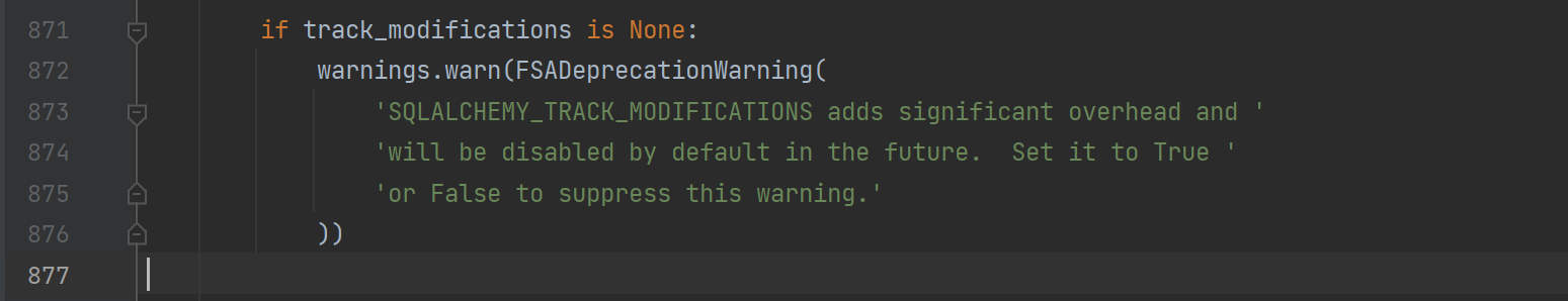 Sqlalchemytrackmodificaons Warning Solution Programmer Sought