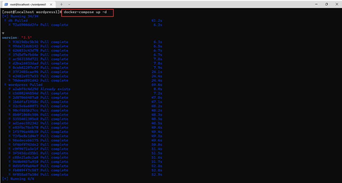 使用docker Compose部署wordpress Docker部署mysql5 7、wordpress Csdn博客