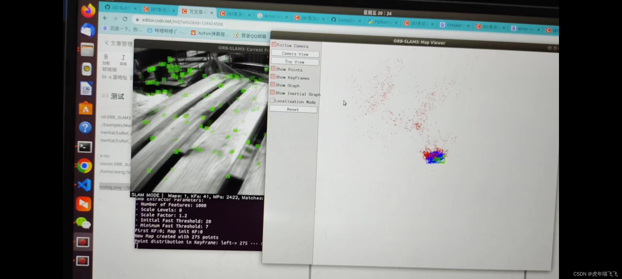 ORB_SLAM3的安装与测试_orbslam3使用的pangolin是什么版本-CSDN博客