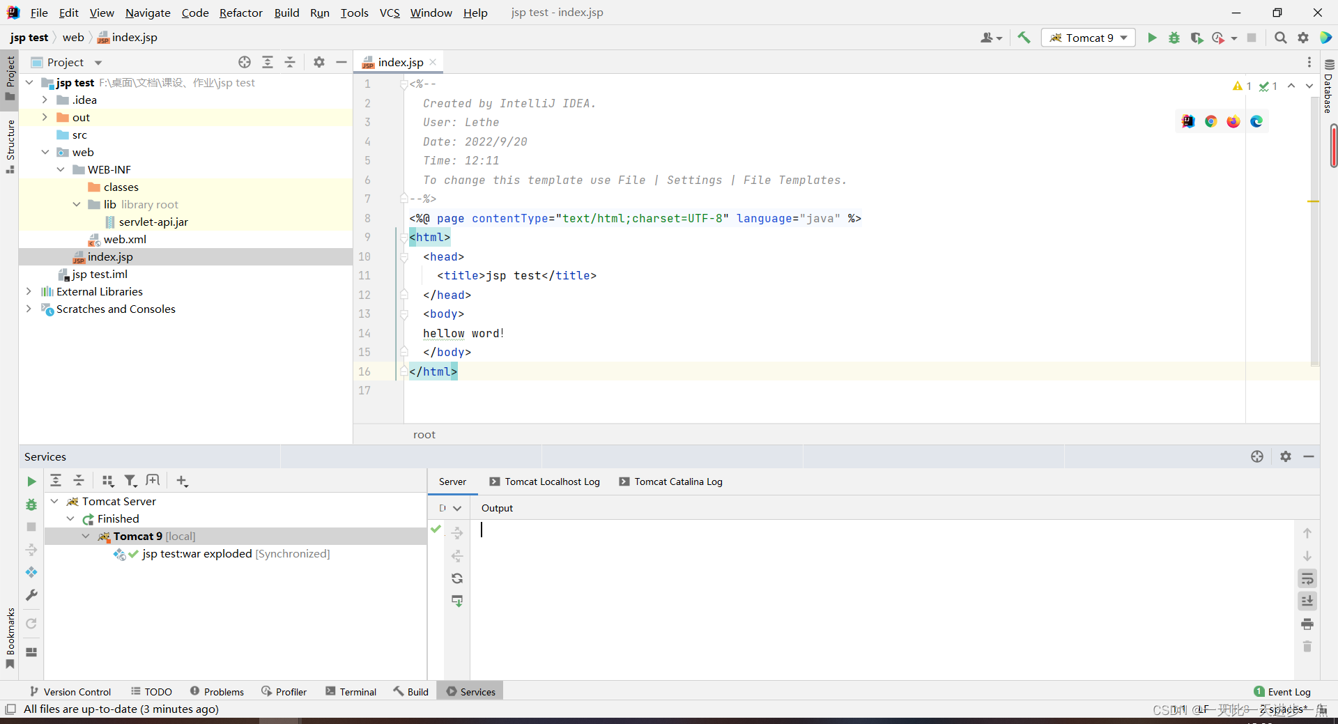 jsp环境搭建学习笔记_jsp系统搭建-CSDN博客