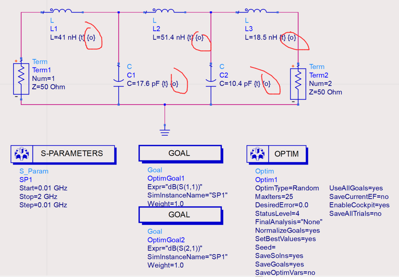 ADS学习：LC滤波器调谐与优化设计_ads调谐-CSDN博客
