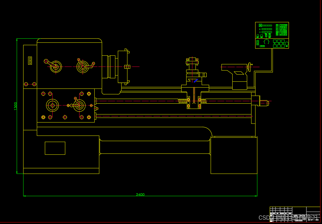 C616型普通车床改造(论文 CAD图纸 电路图 加工程序）_设备改进的案例cad-CSDN博客