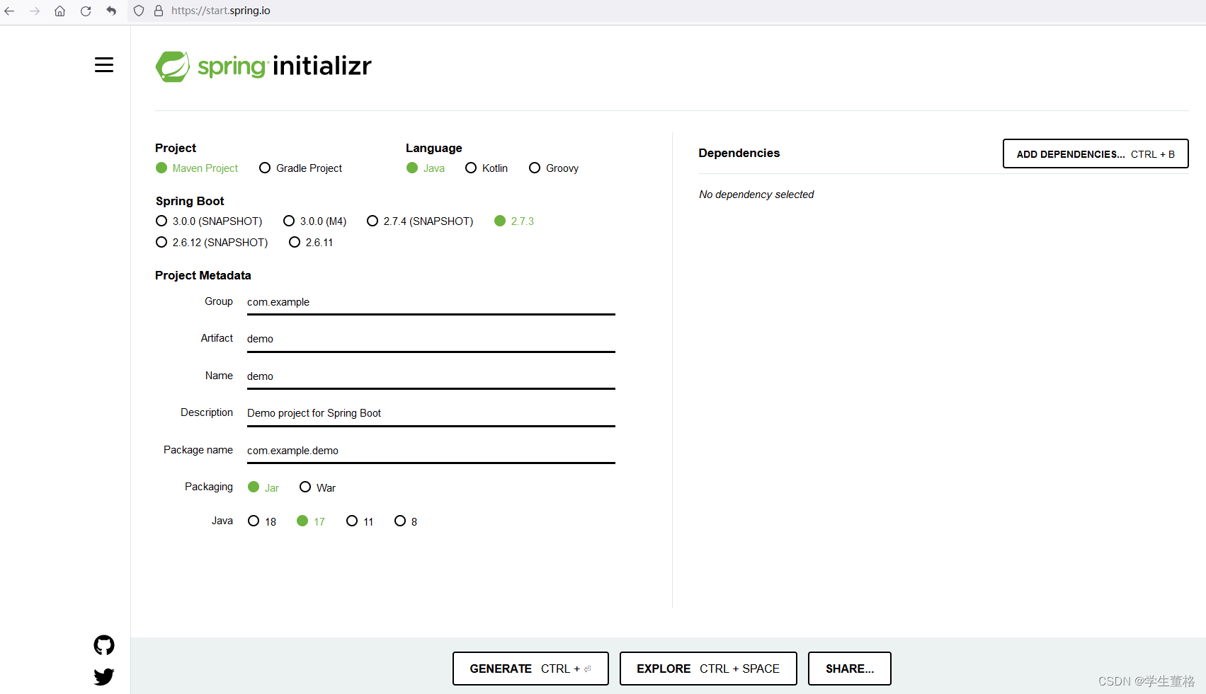 [Java实战][idea常用][sprintboot]替换https://start.spring.io/_切换start.spring.io-CSDN博客