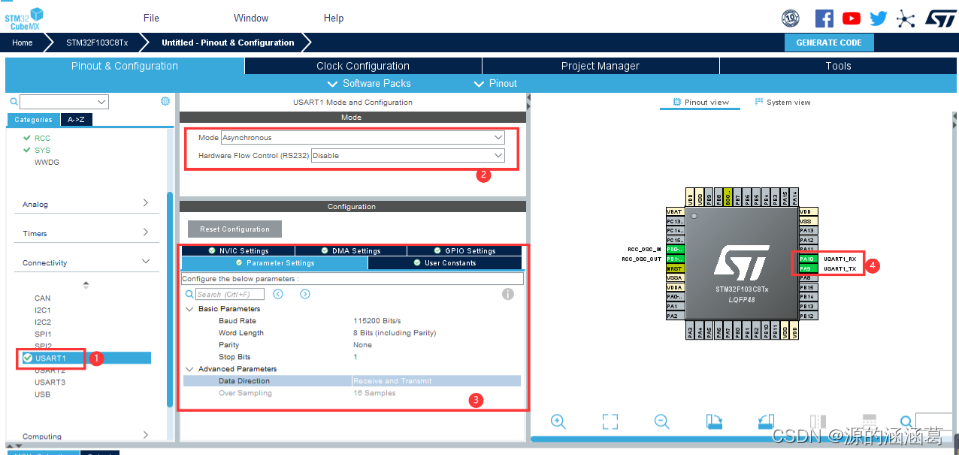 Stm32中断、dma通信原理和编程方法的学习和实践在中断回调函数中使用dma接收 Csdn博客