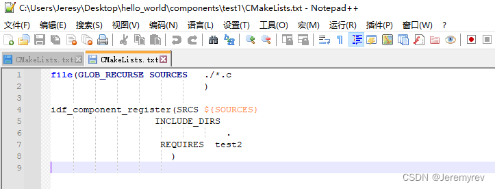 ESP32学习——CMakeLists的简单使用_esp32 cmakelist-CSDN博客