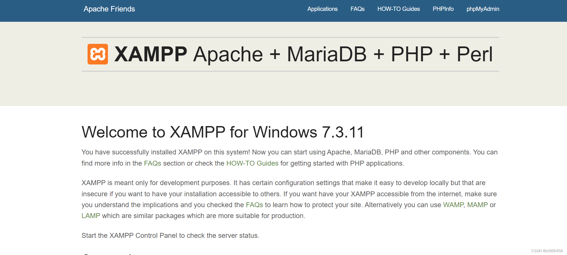 安装XAMPP V3.2.4 XAMPP安装，红叉解决方案，报错解决方案_xampp前面的红叉号_zr6486的博客-CSDN博客