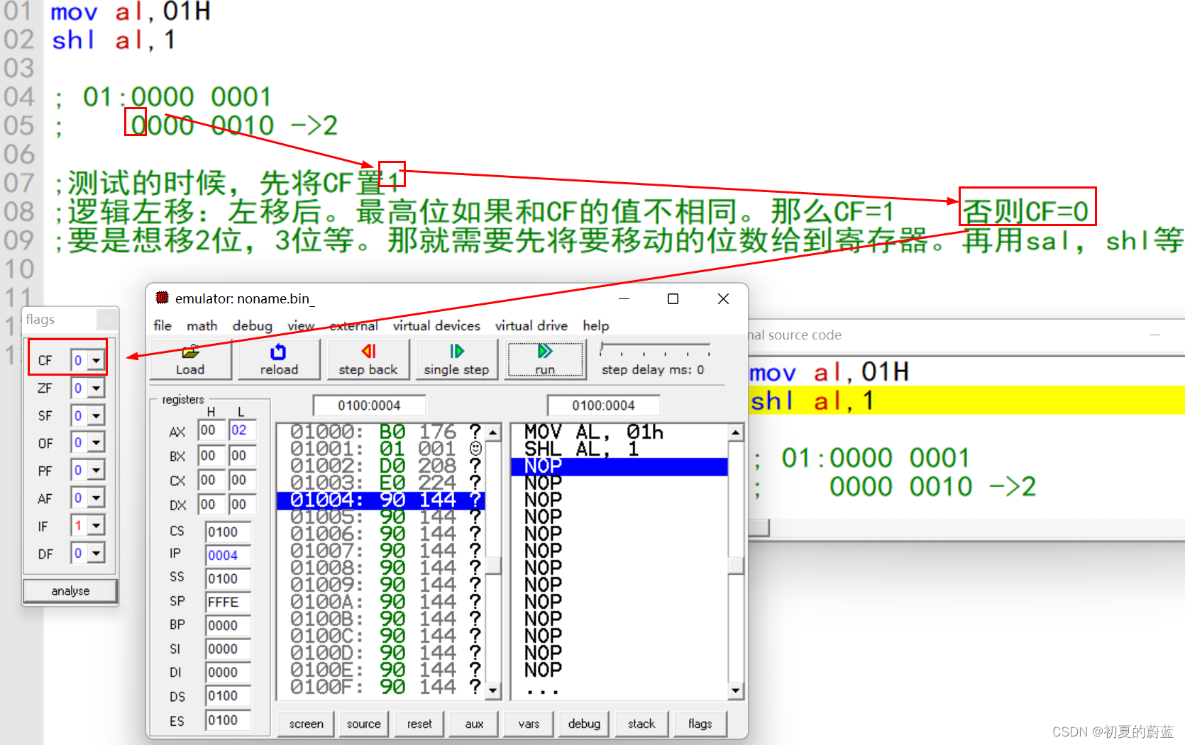 全网最详细汇编指令 位运算指令（总结）位运算汇编 Csdn博客