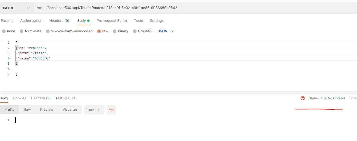 Asp.Net Core JsonPatch的使用。实现局部更新。_patch局部更新中的path参数是啥-CSDN博客