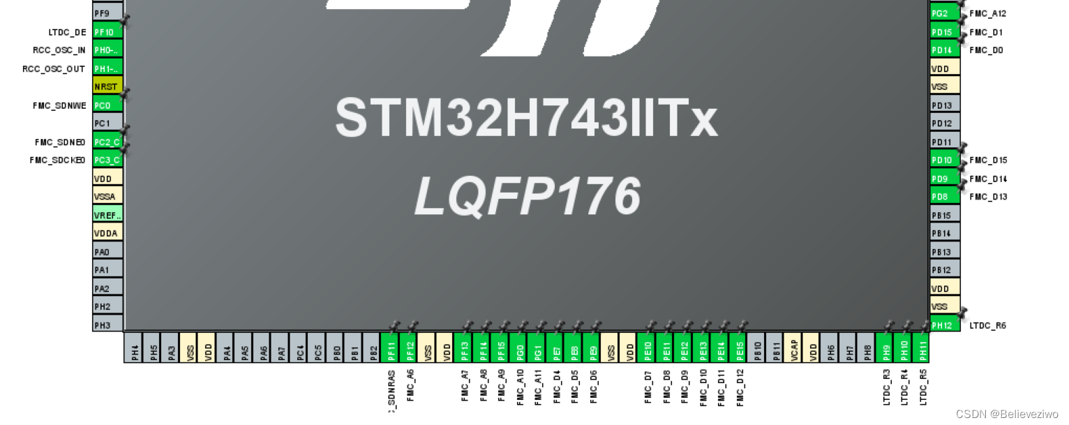 stm32cubeMX配置stm32h743 SDRAM-学习总结-CSDN博客