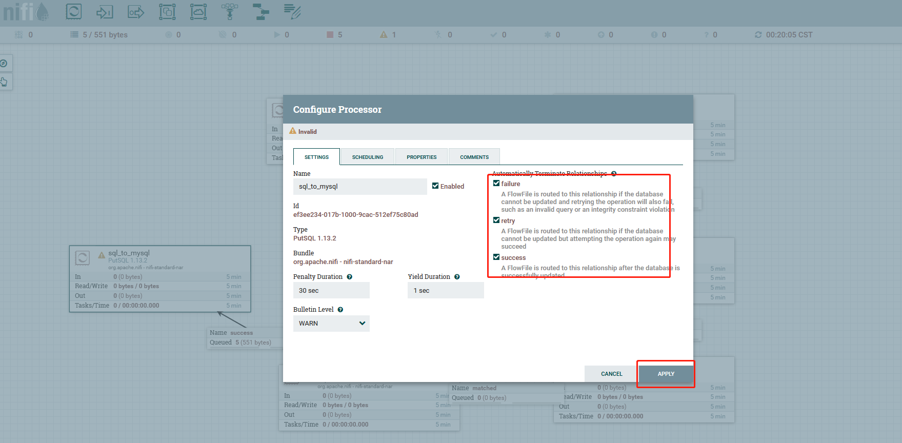 nifi之将上游的生成的sql语句写入到数据库中(六)_nifi putsql-CSDN博客