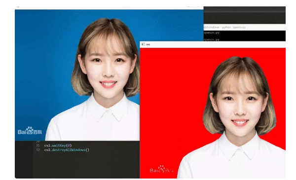 干货分享用python给照片换底色蓝底换红底python 照片换底色 Csdn博客