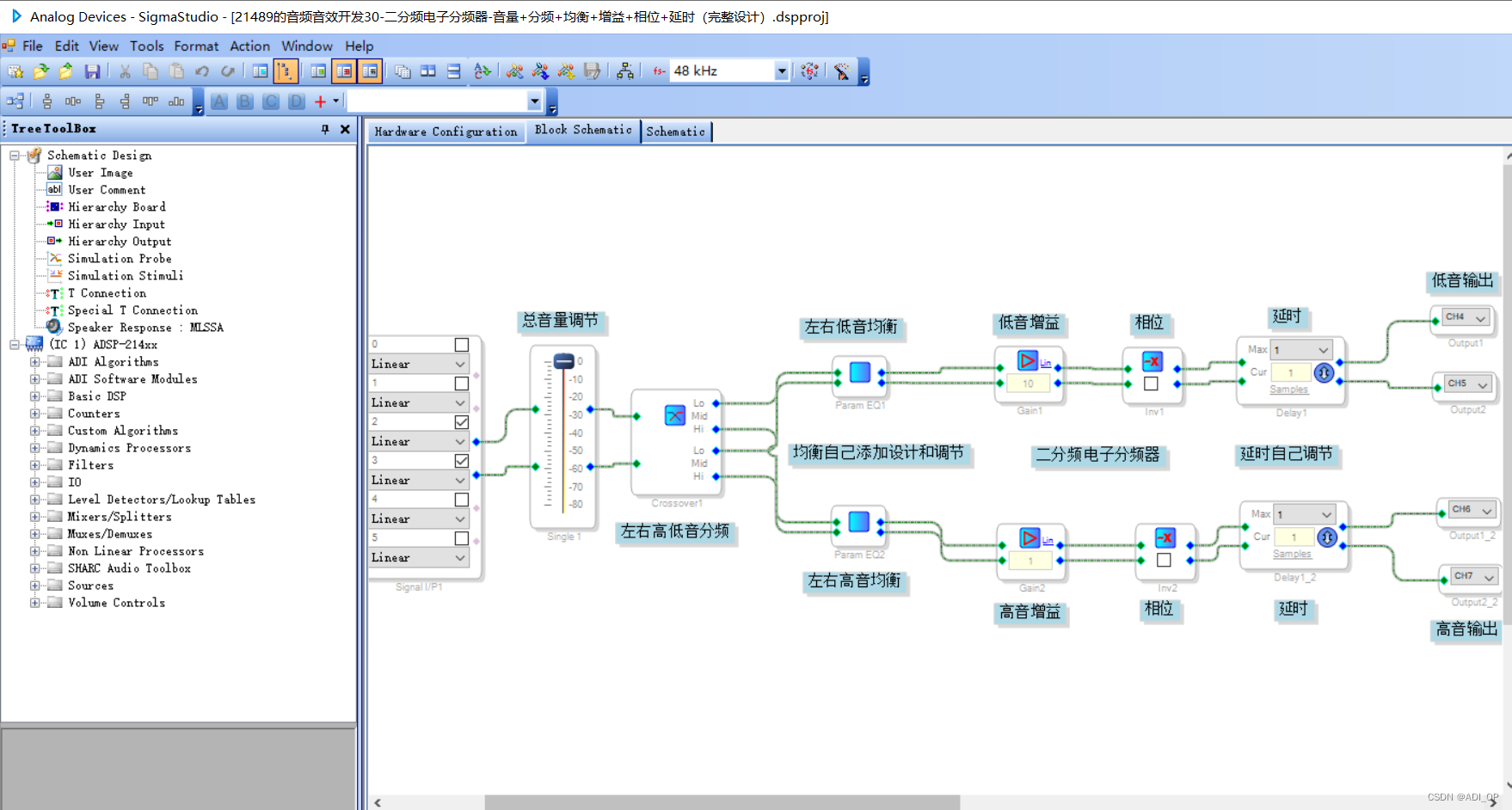 MCU+DSP，当下主流的架构设计，来到21569这里，应该如何去实现？_sigmastudio基于mcu-CSDN博客
